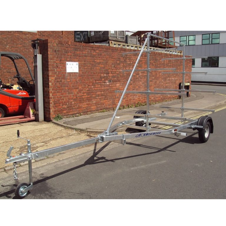 EXT750 Kayak Canoe Stacking Galvanized Trailer – Extreme Trailers Scotland